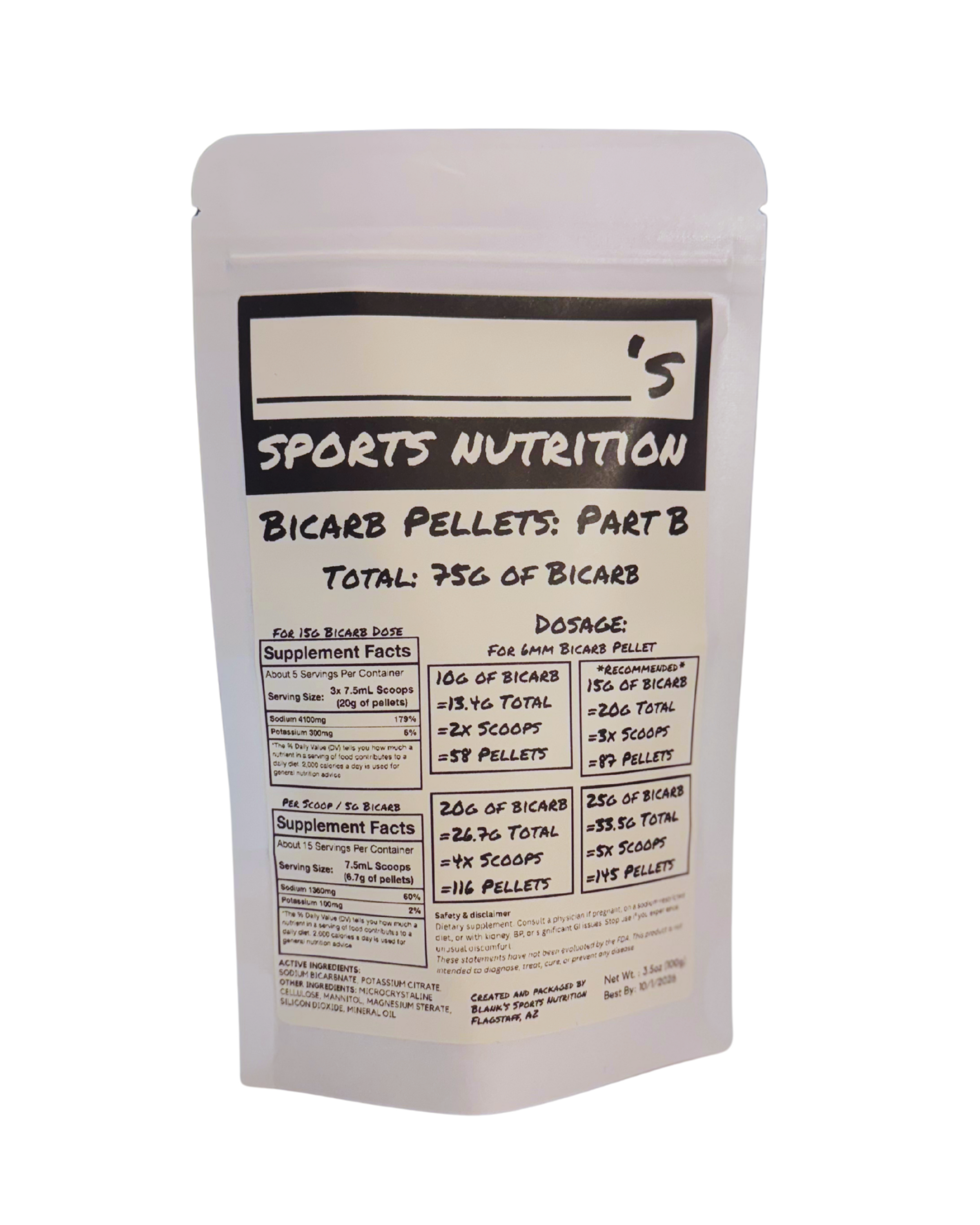 Blank's Bicarb Mix | For Endurance Athletes & High-Intensity Sport